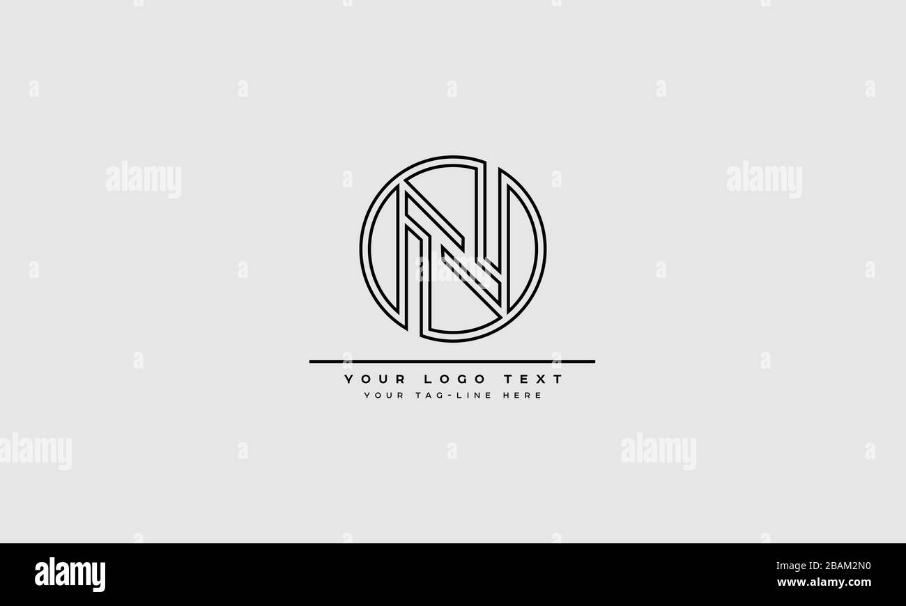 Abstract Letter N, NN logo Design Stock Vector Image & Art - Alamy
