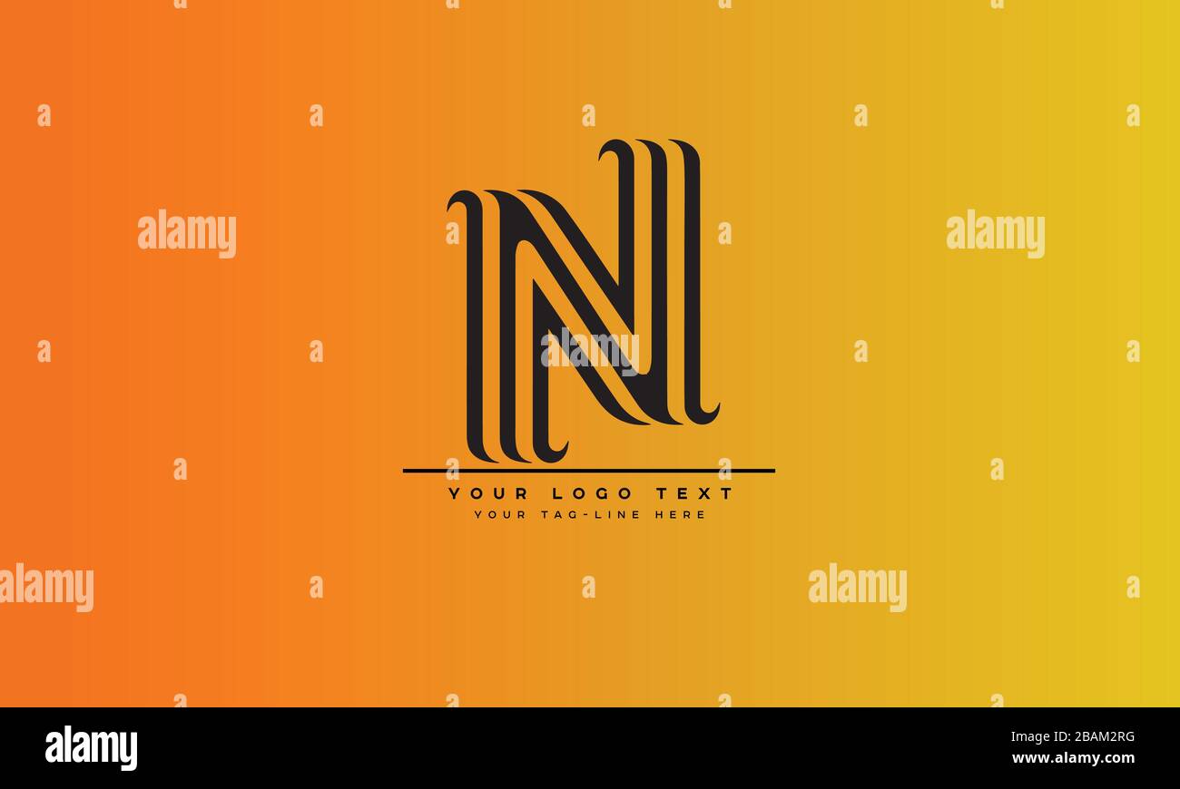 Abstract Letter N, NN logo Design Stock Vector Image & Art - Alamy