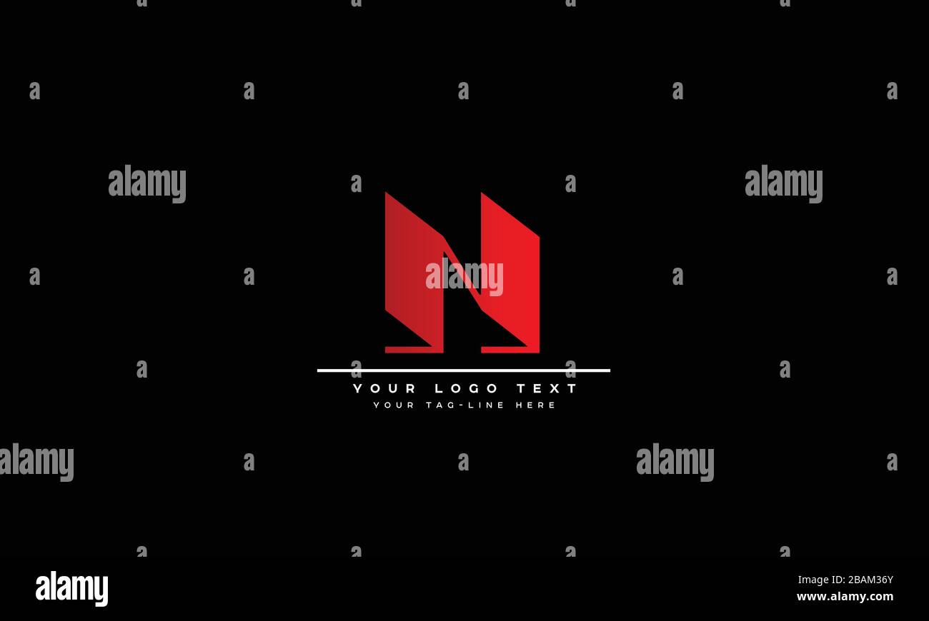 Abstract Letter N, NN logo Design Stock Vector Image & Art - Alamy