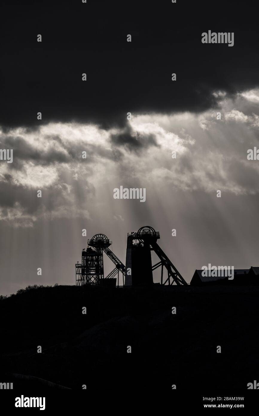 the closed Hatfield main colliery in the Yorkshire coalfield Stock ...