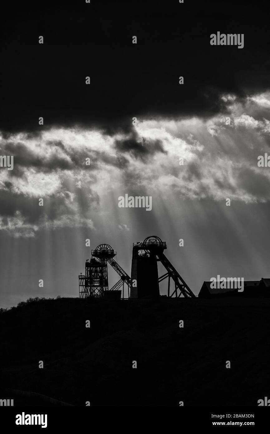the closed Hatfield main colliery in the Yorkshire coalfield Stock ...