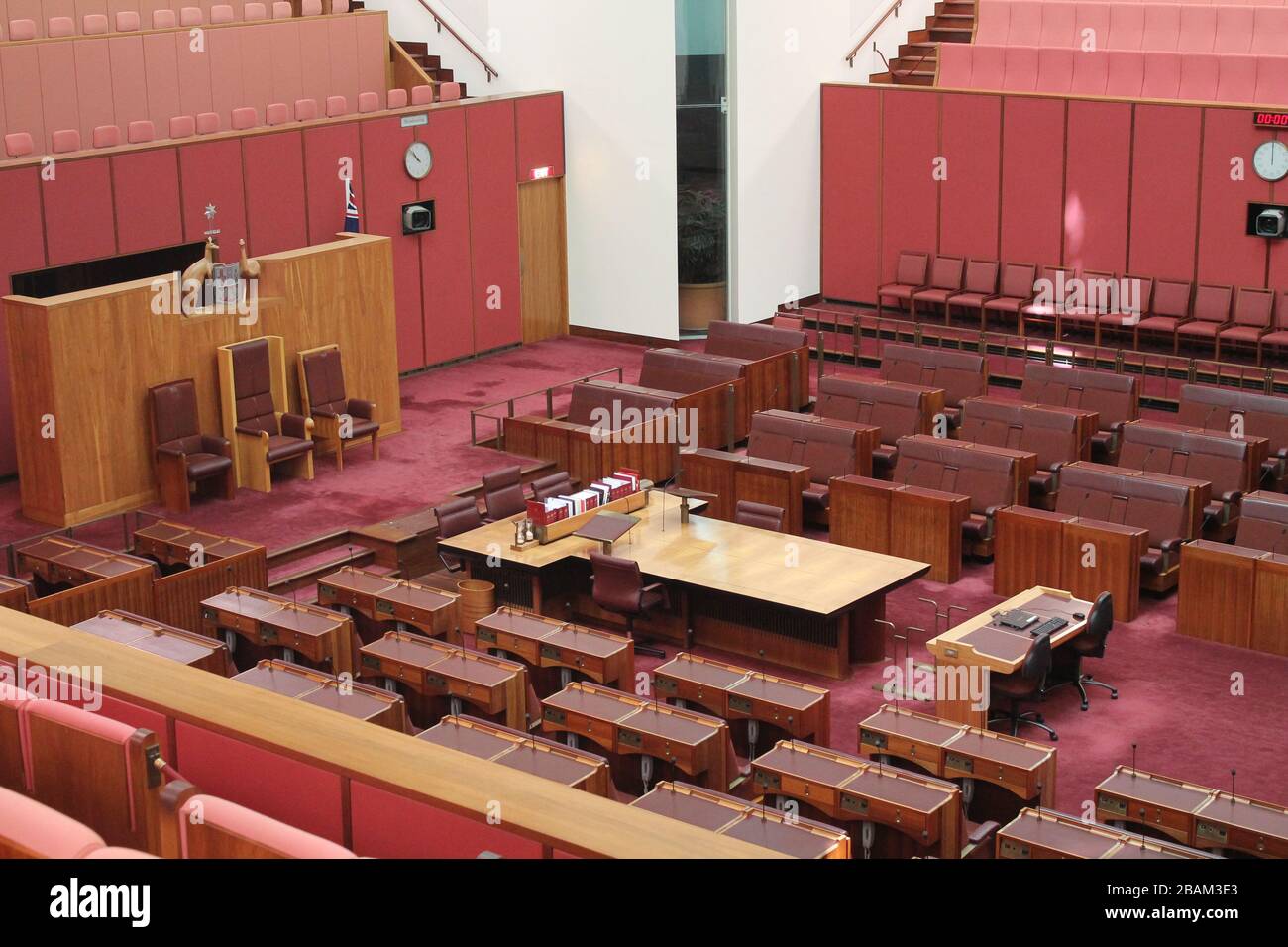 Australian Parliament in the capital Canberra, Australia Stock Photo ...