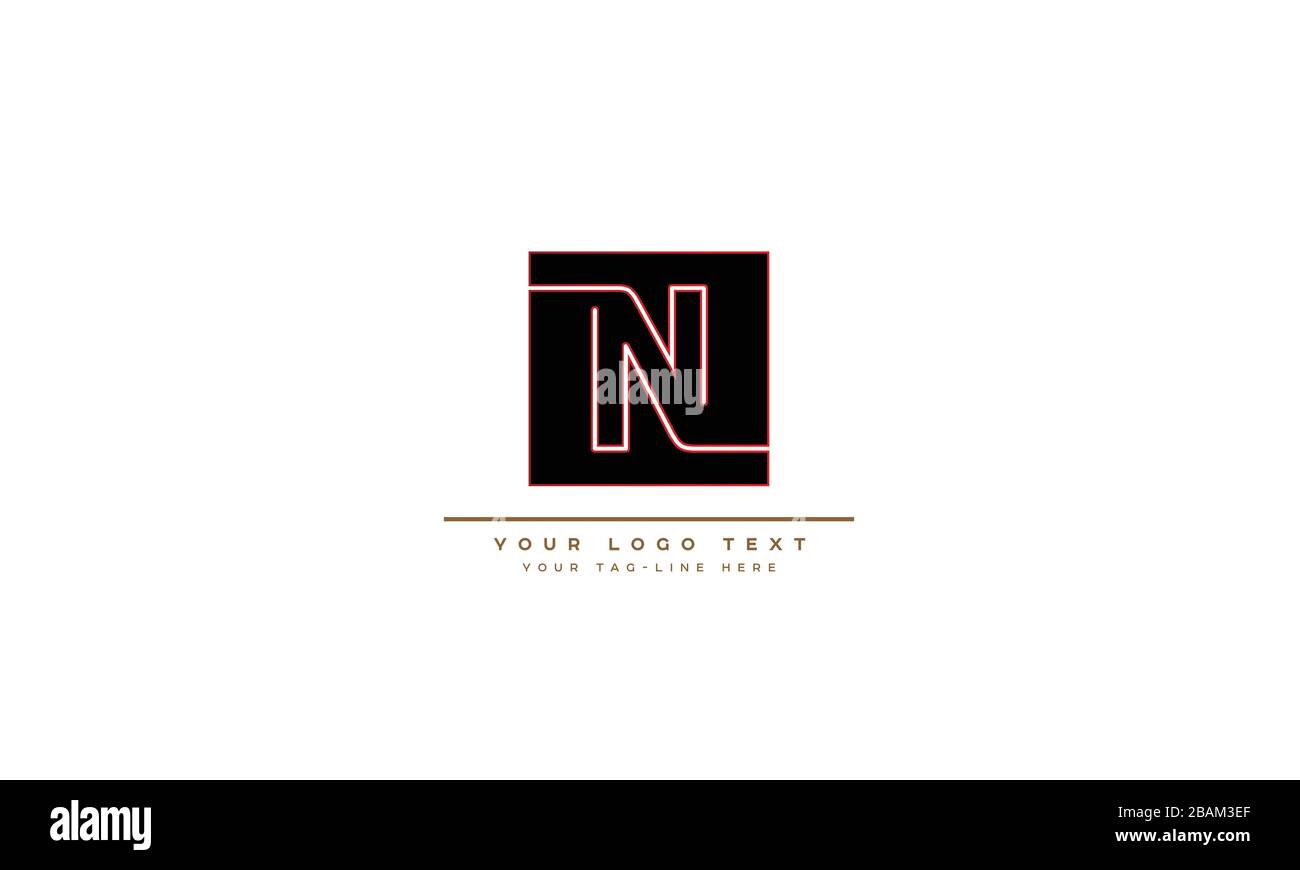 Abstract Letter N, NN logo Design Stock Vector Image & Art - Alamy