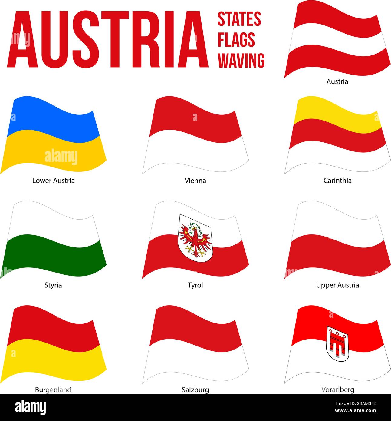 Flags flying on federal Cut Out Stock Images & Pictures - Alamy