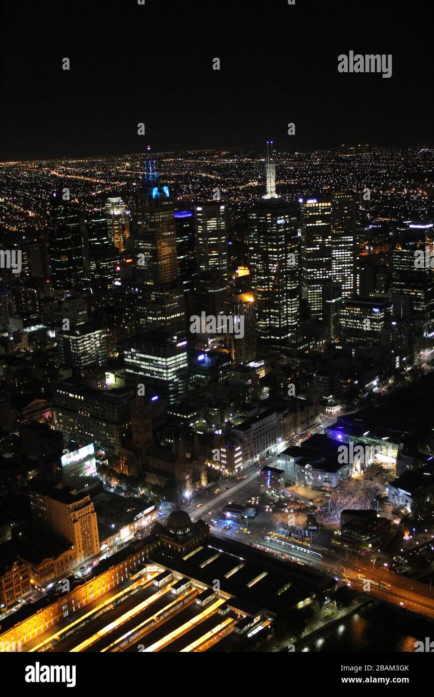 Panorama downtown melbourne from hi-res stock photography and images ...