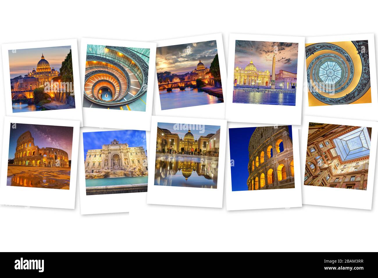Photo collage from Rome, Italy. Colosseum, Vatican, museums photos ...