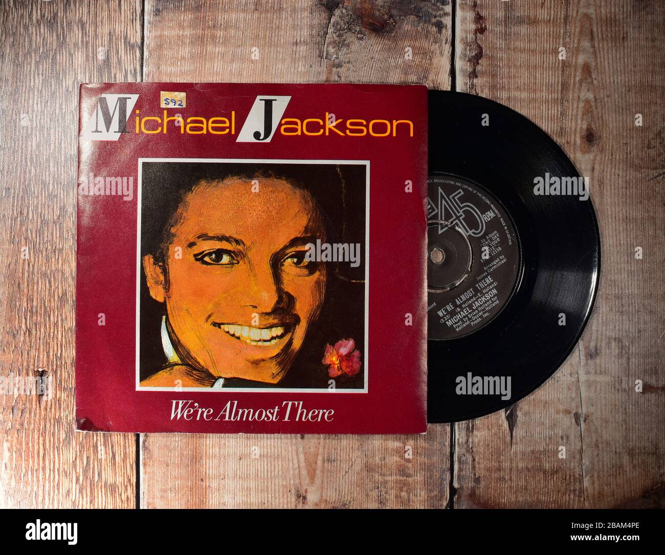 Michael Jackson - We're almost there - 7 inch single Stock Photo - Alamy