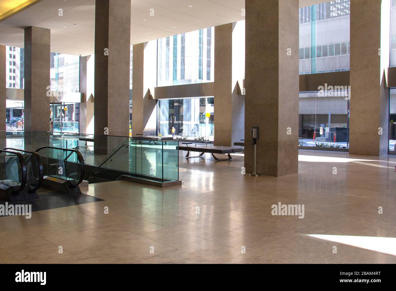 Empty office lobby Stock Photo - Alamy