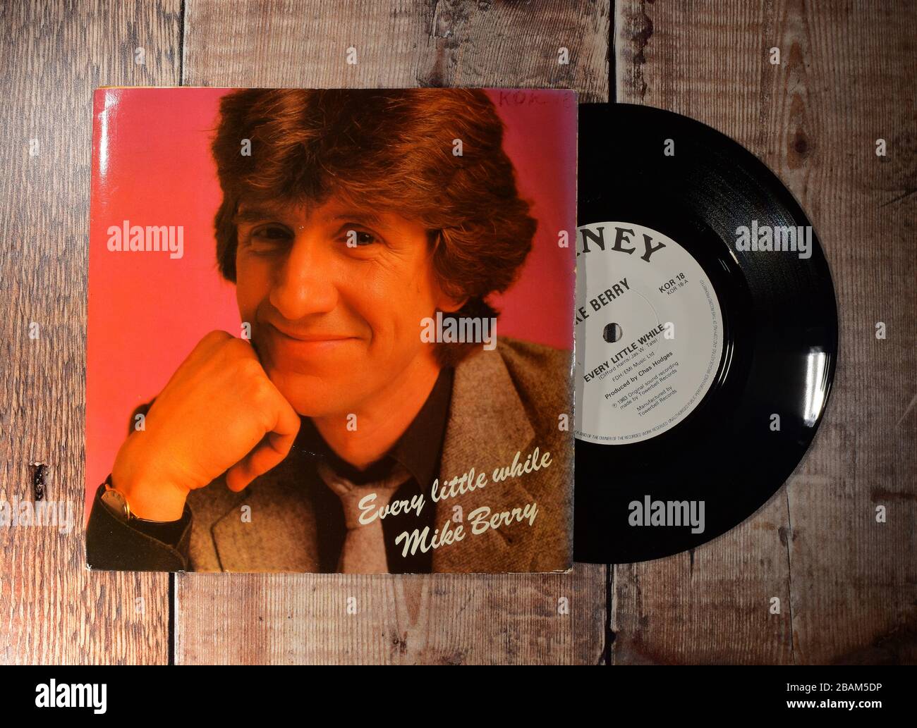 Mike Berry - Every little while - 7 inch single Stock Photo - Alamy