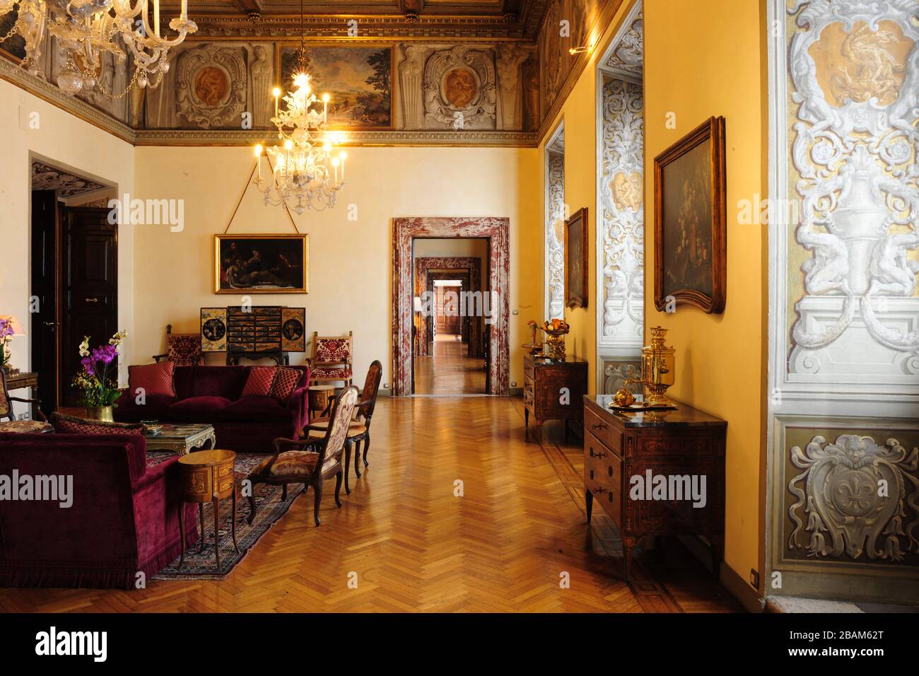 Room, 2012, Embassy of Brazil, Palazzo Pamphili, Rome, Italy Stock ...