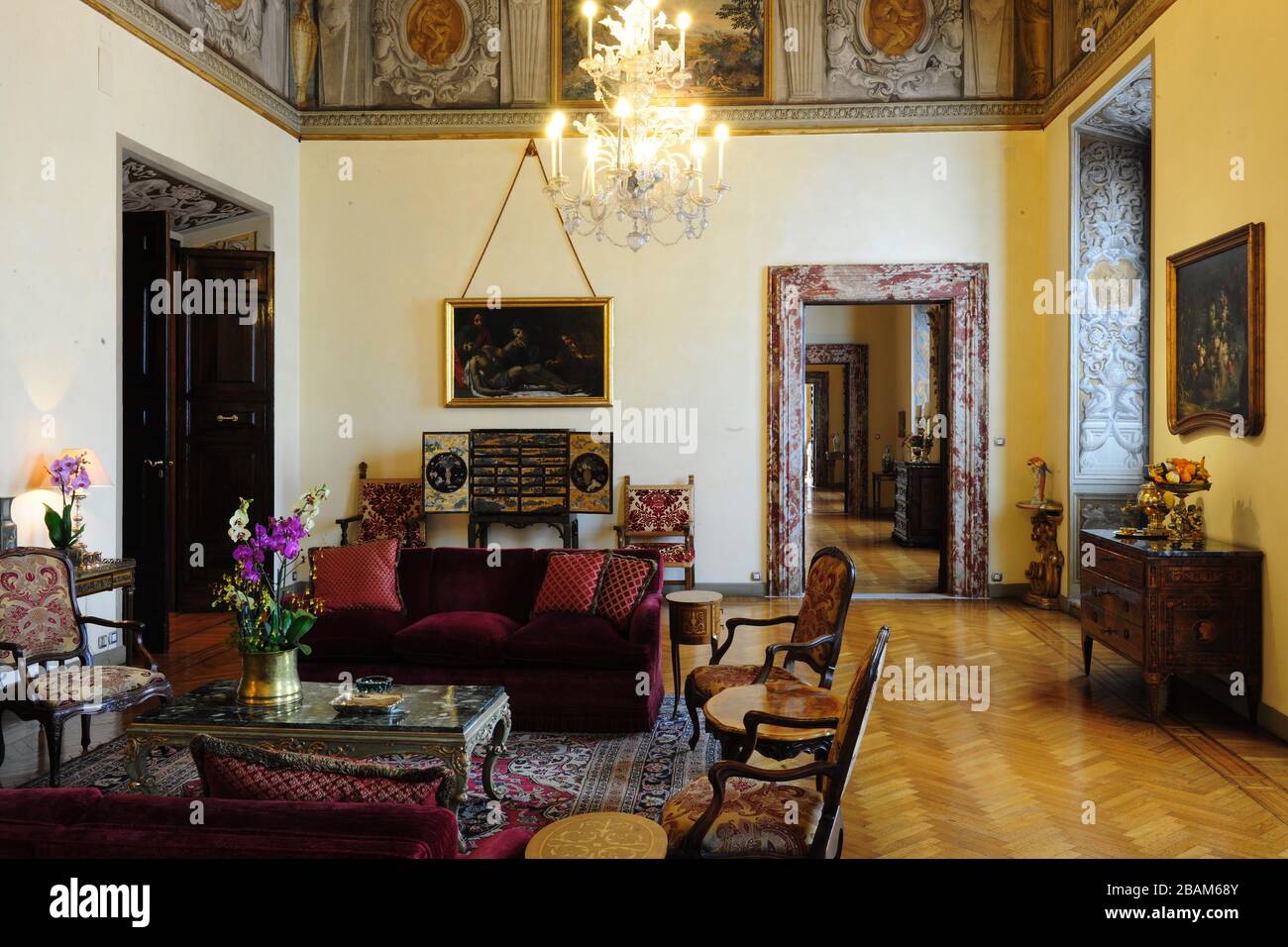 Room, 2012, Embassy of Brazil, Palazzo Pamphili, Rome, Italy Stock ...