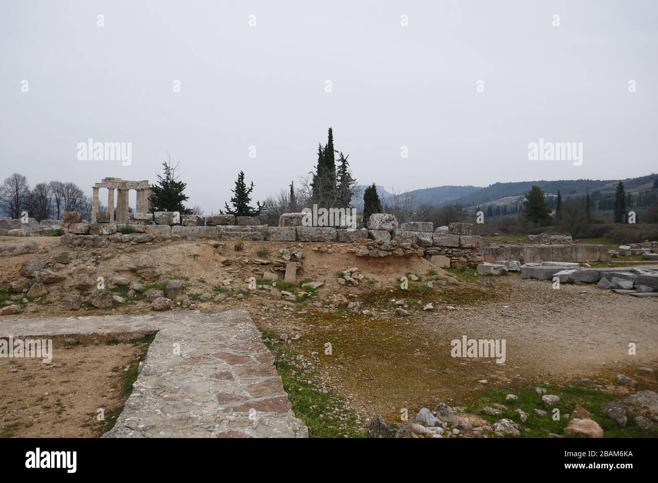 Nemea Archaeological Site Stock Photo - Alamy