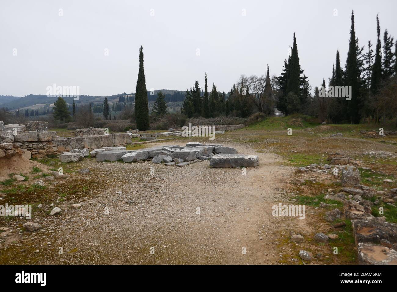 Nemea Archaeological Site Stock Photo - Alamy