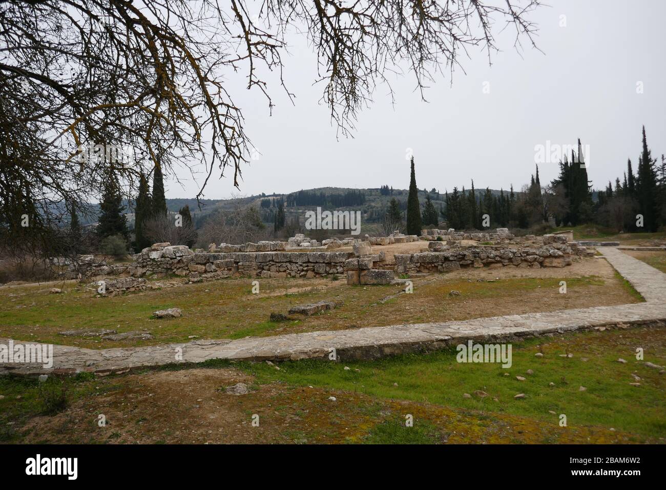 Nemea Archaeological Site Stock Photo - Alamy