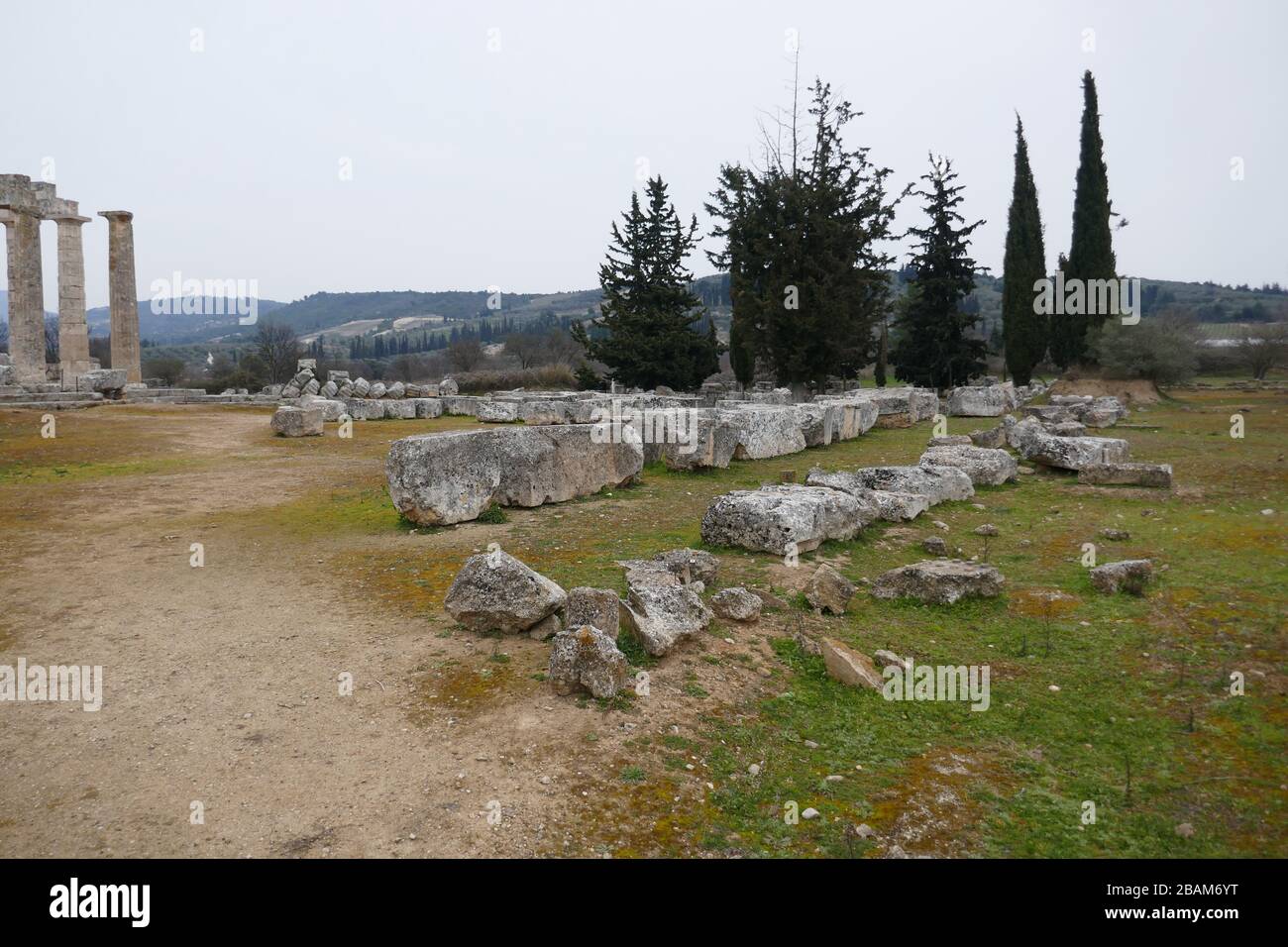 Nemea Archaeological Site Stock Photo - Alamy