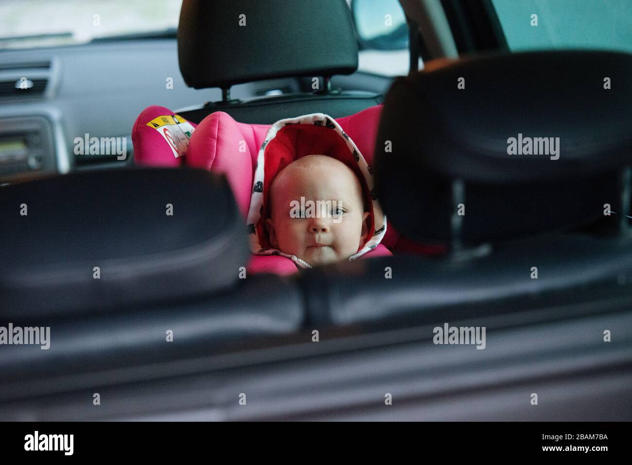 safety baby in the car Stock Photo - Alamy