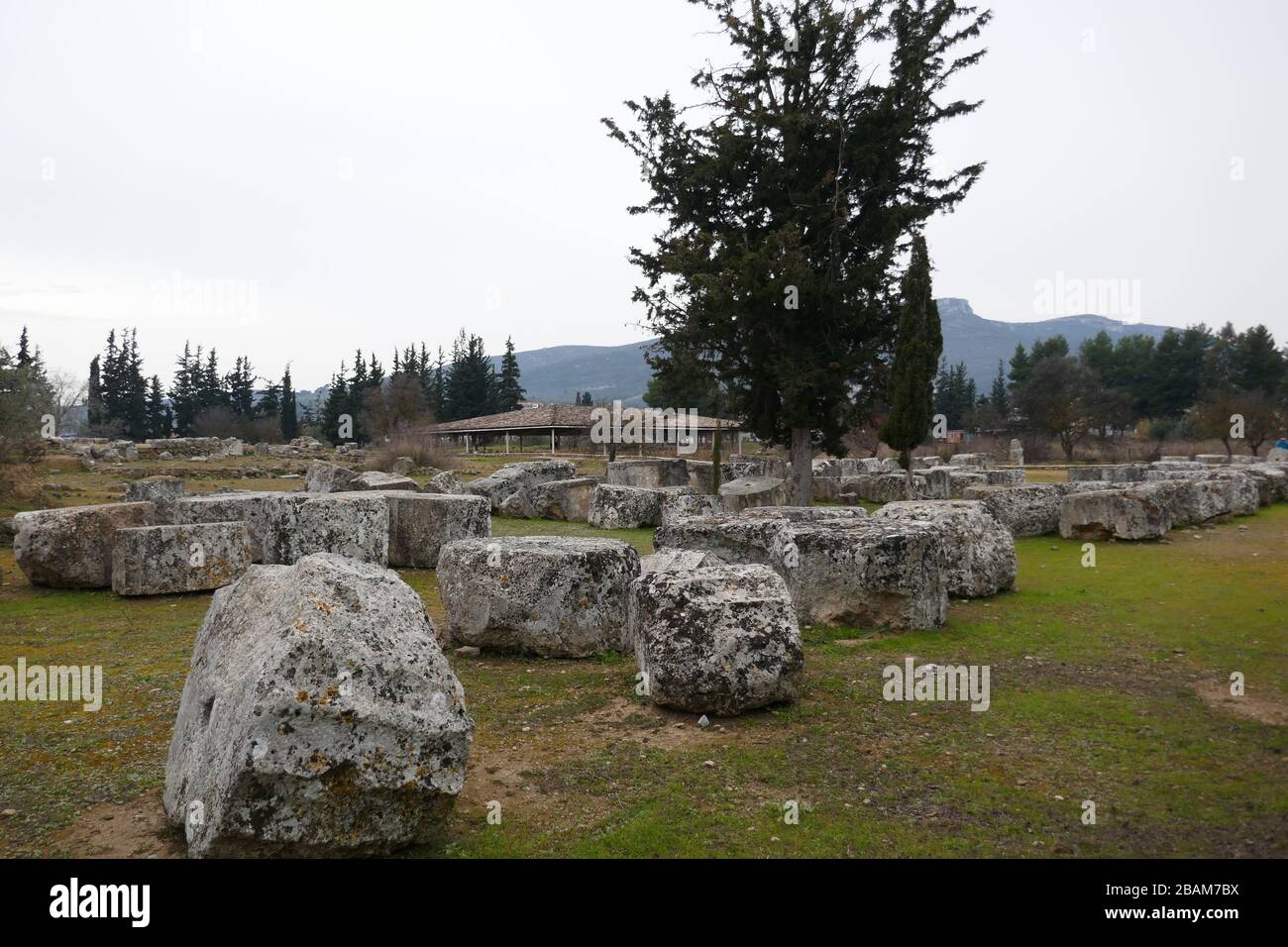 Nemea Archaeological Site Stock Photo - Alamy