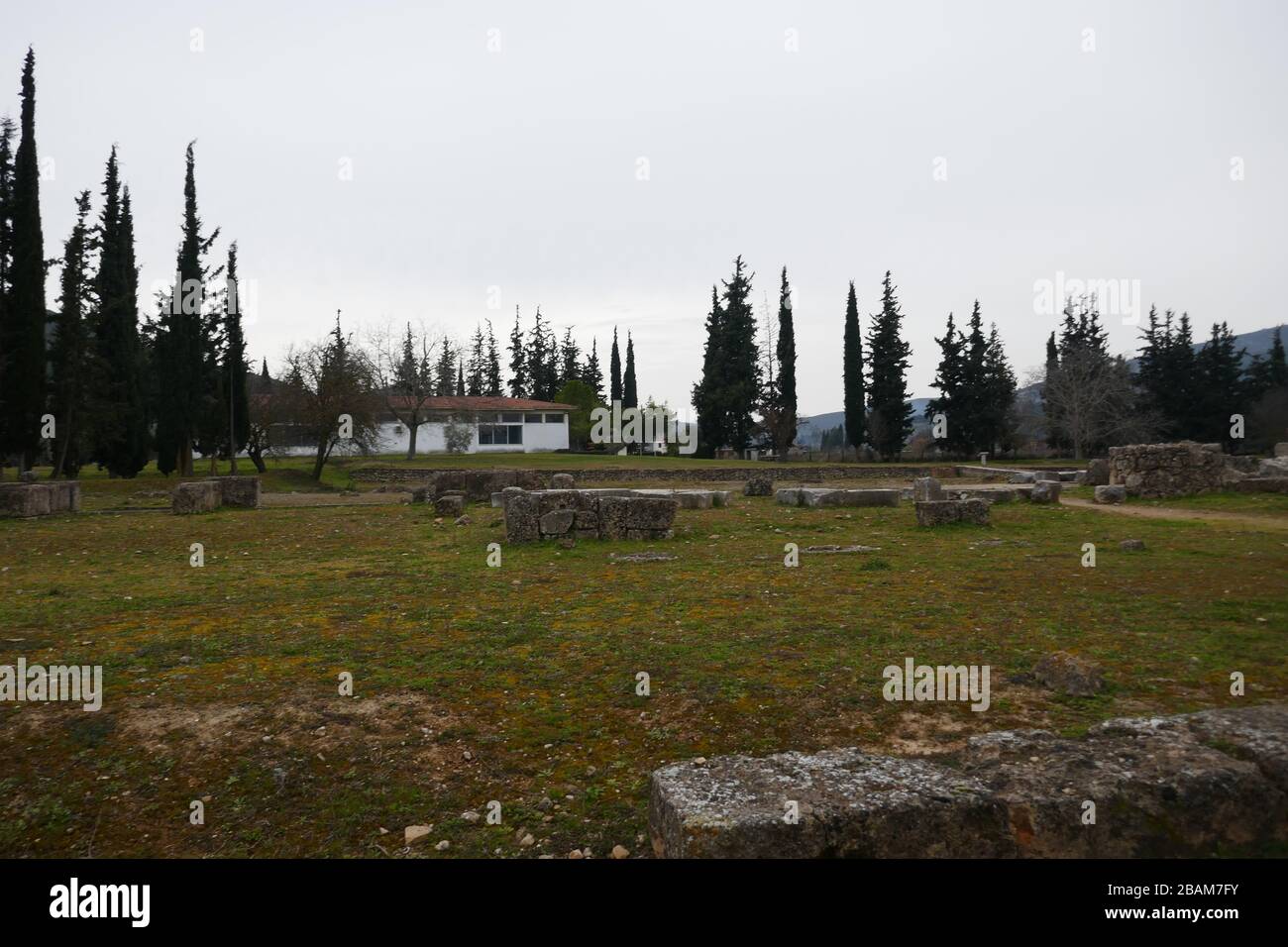 Nemea Archaeological Site Stock Photo - Alamy