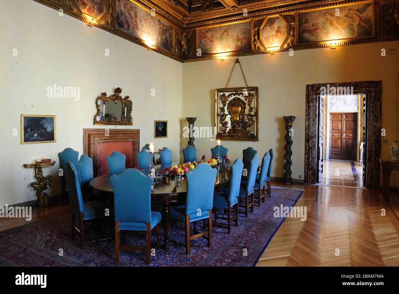 Dining room, 2012, Embassy of Brazil, Palazzo Pamphili, Rome, Italy ...