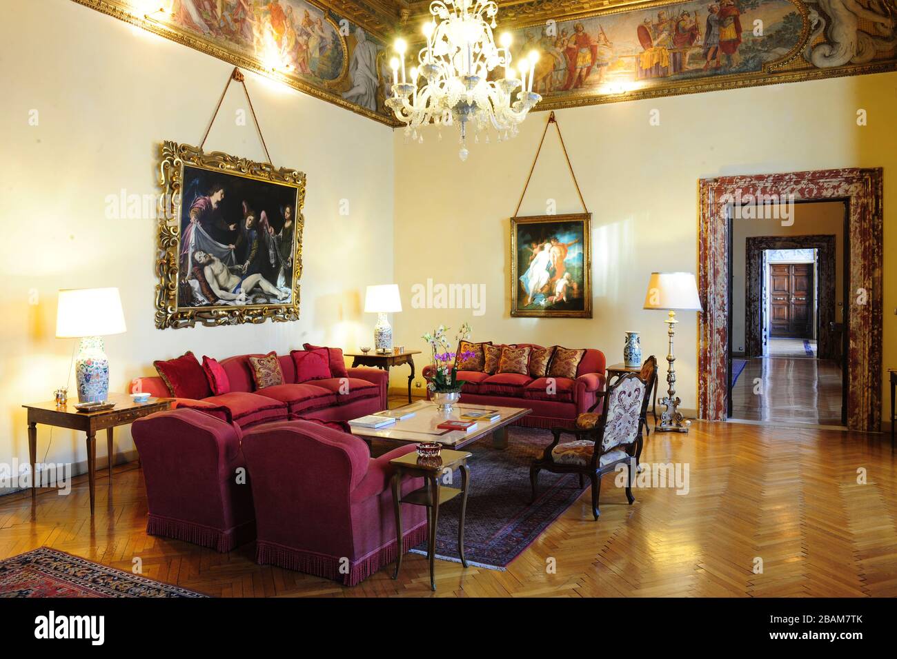Room, 2012, Embassy of Brazil, Palazzo Pamphili, Rome, Italy Stock ...