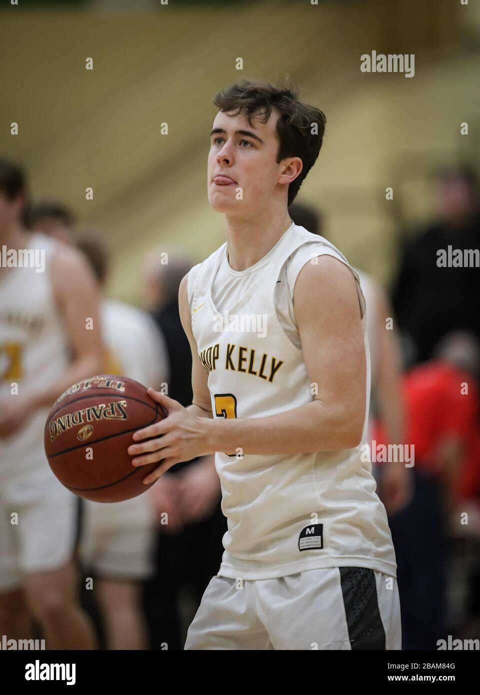 Basketball Action with Idaho Falls vs Bishop Kelly High School in Boise ...