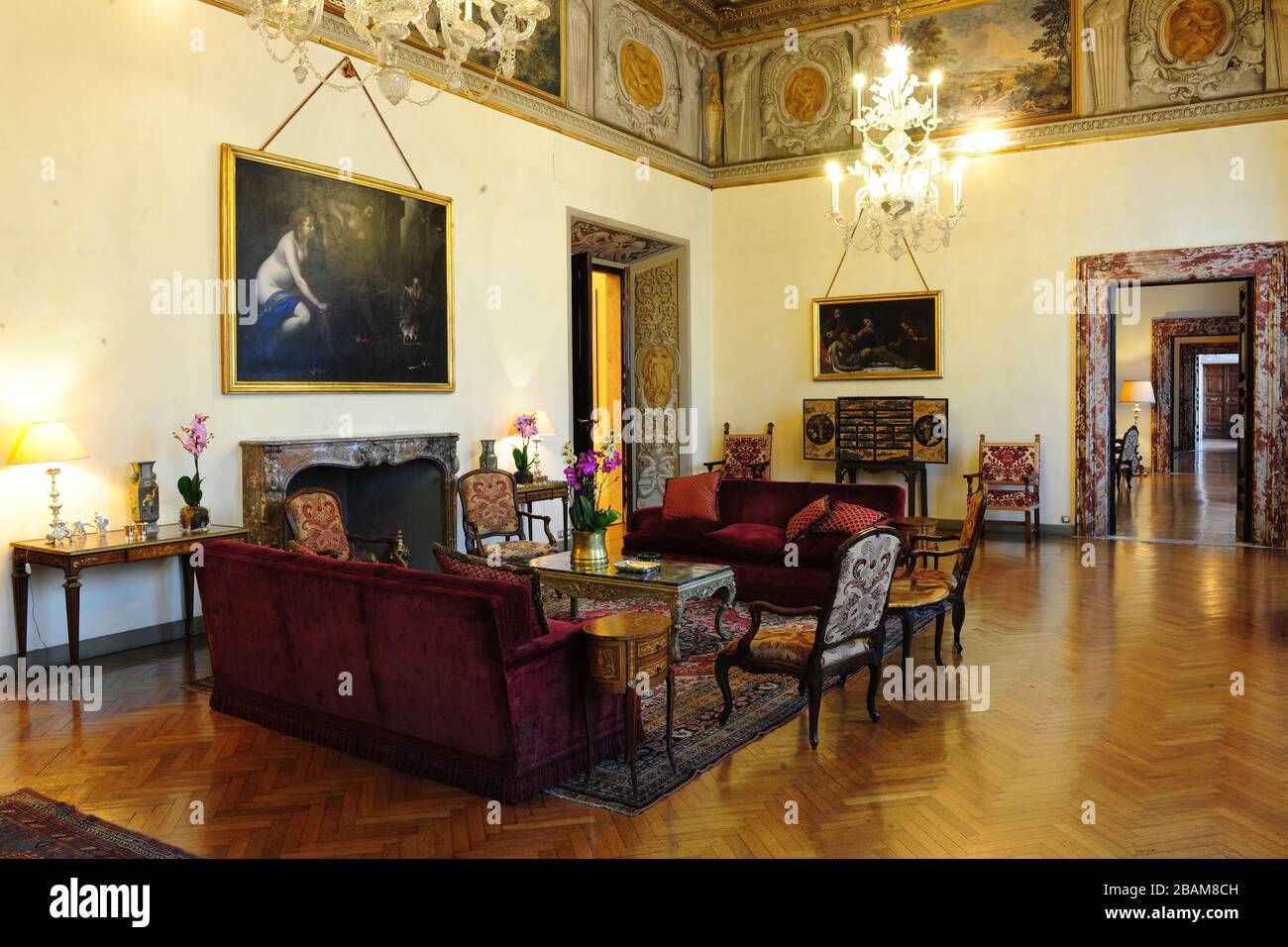 Room, 2012, Embassy of Brazil, Palazzo Pamphili, Rome, Italy Stock ...