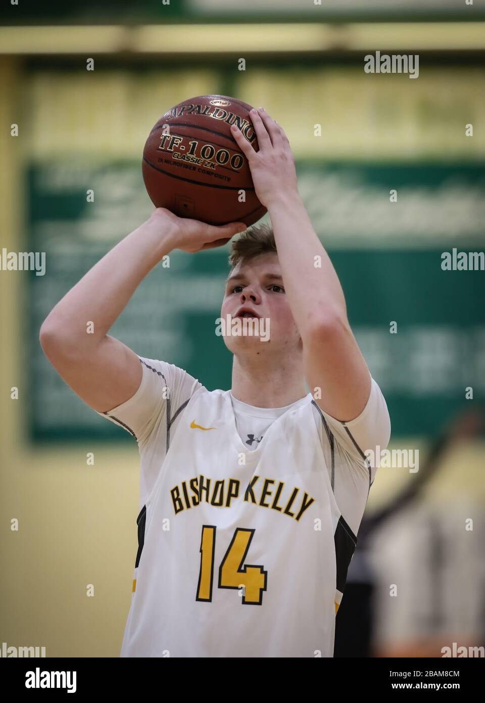 Basketball Action with Idaho Falls vs Bishop Kelly High School in Boise ...