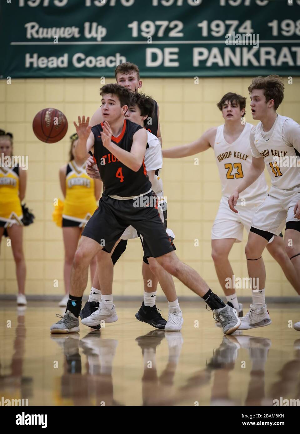 Basketball Action with Idaho Falls vs Bishop Kelly High School in Boise ...