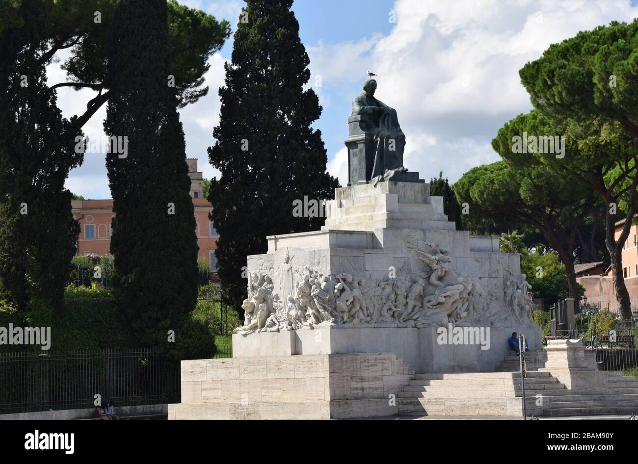 Monument to Giuseppe Mazzini - A Mazzini La Patria Monument in the city ...