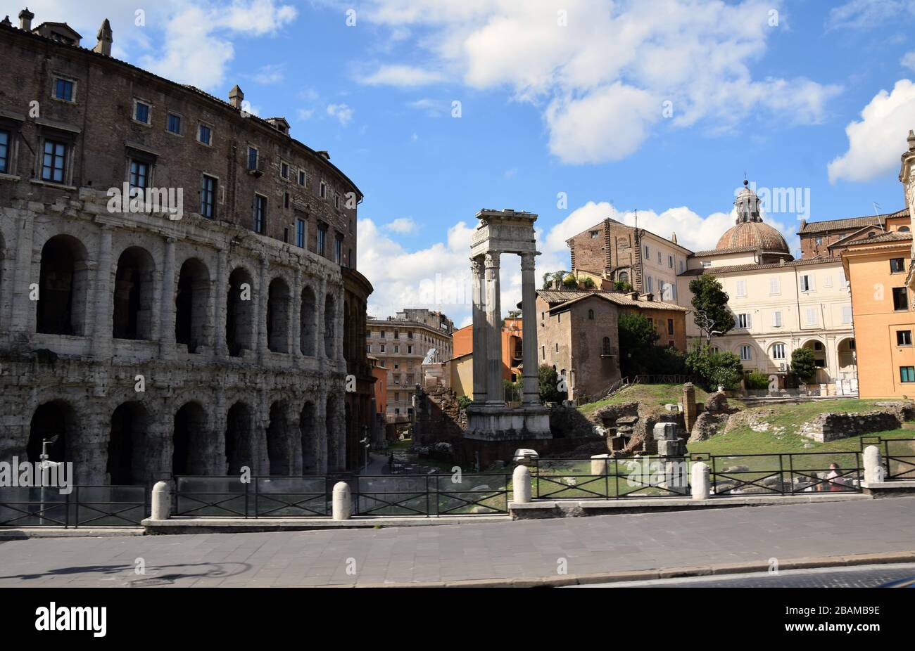 Theatre of Marcellus and Temple of Apollo Sosianus on Via Luigi ...