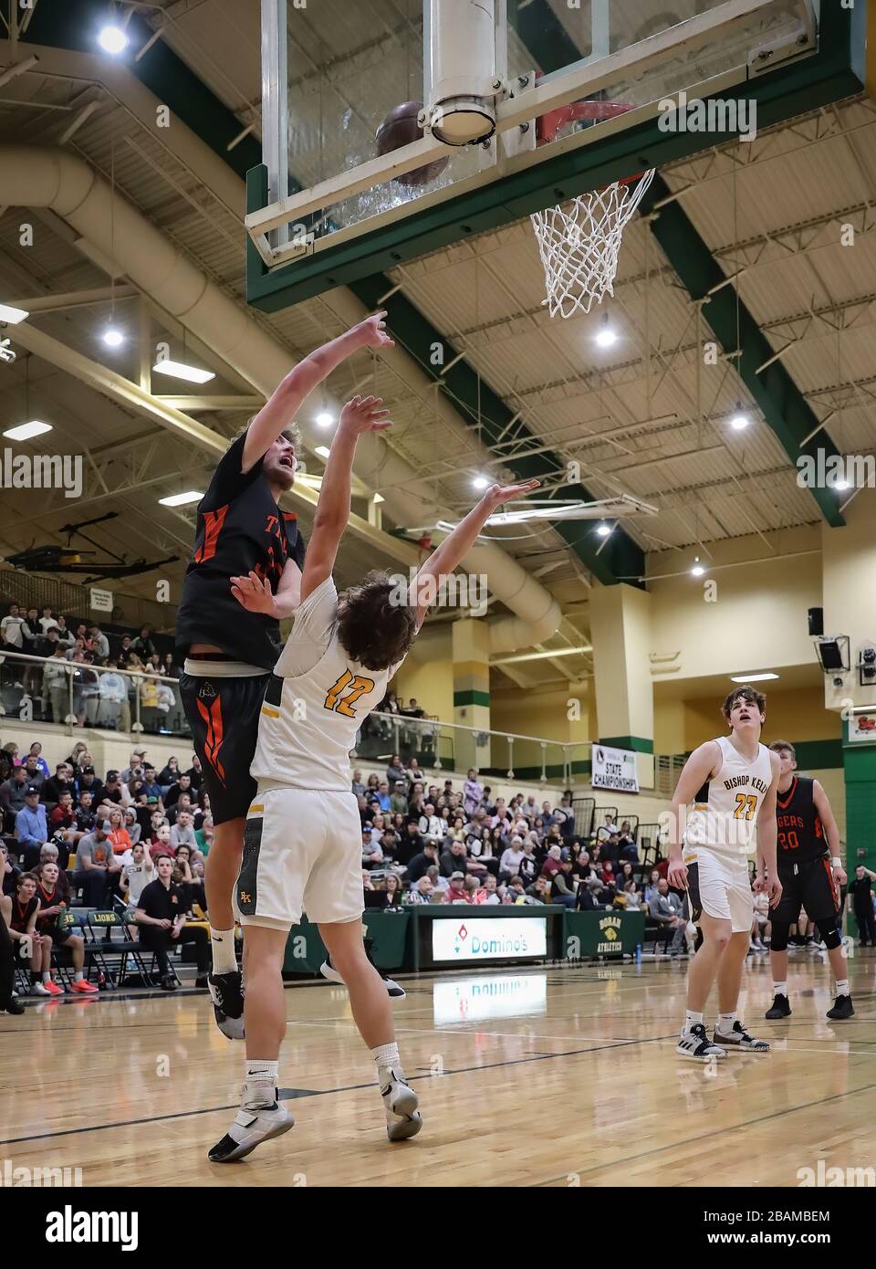 Basketball Action with Idaho Falls vs Bishop Kelly High School in Boise ...