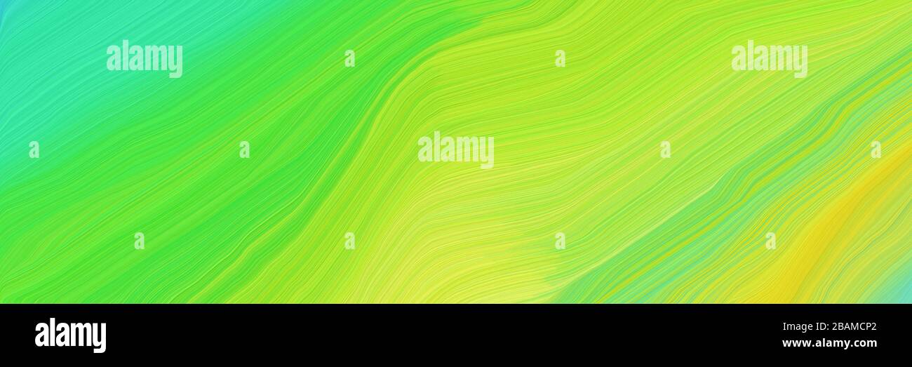 smooth futuristic banner background with green yellow, medium sea green ...