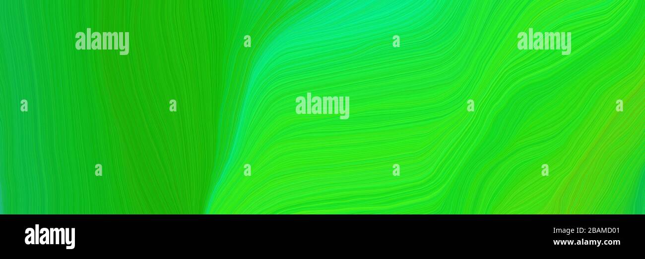smooth dynamic futuristic banner. abstract waves illustration with lime ...