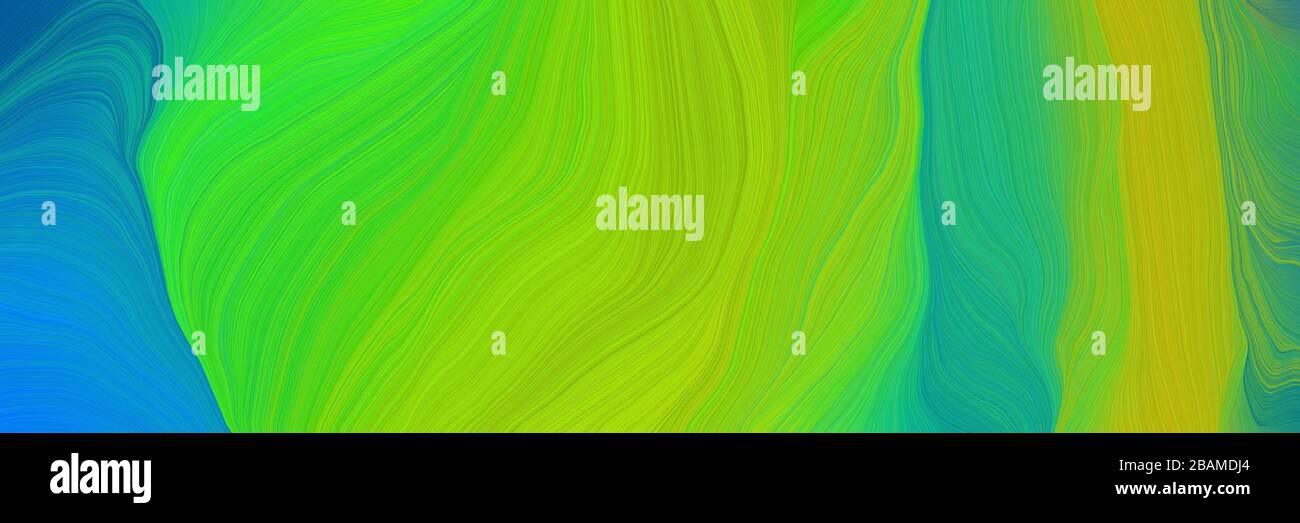 elegant creative banner with moderate green, light sea green and yellow ...