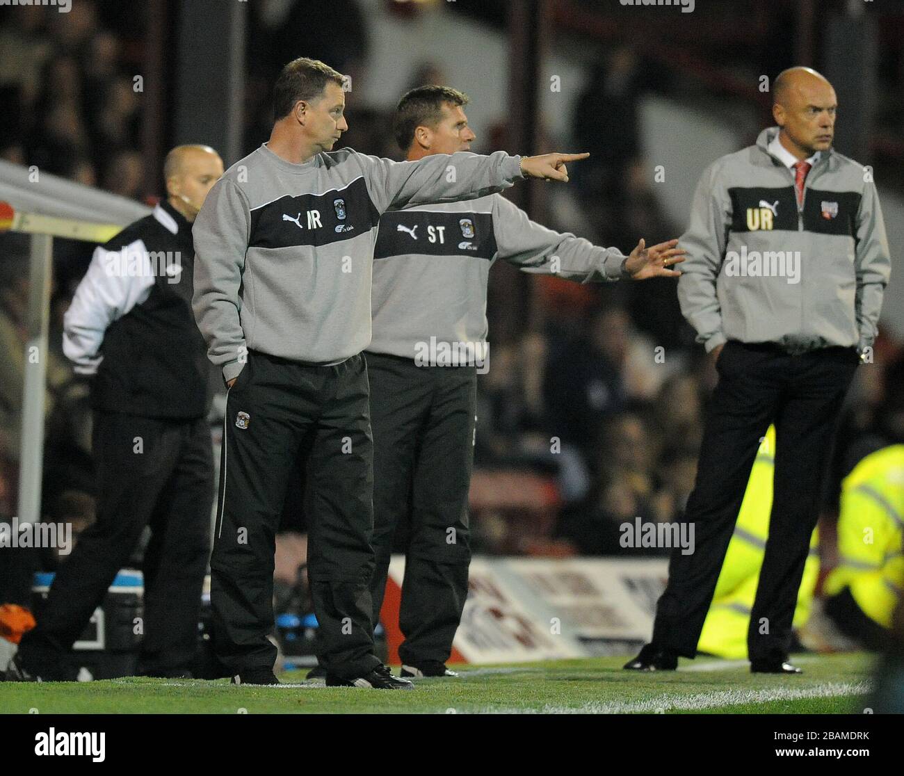 Coventry City's manager Mark Robins on the touchline Stock Photo - Alamy