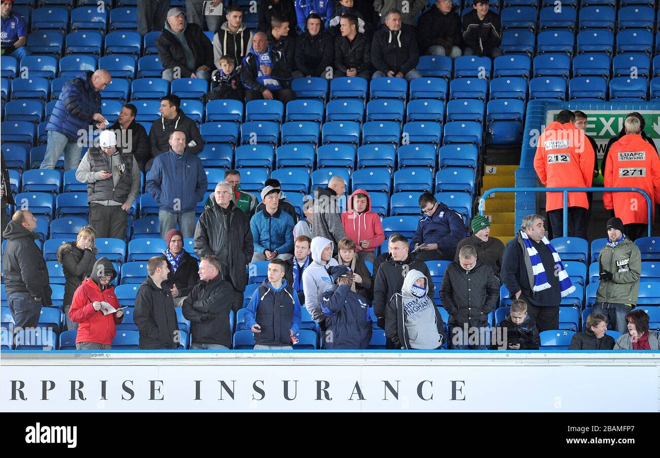Birmingham City fans in the stands Stock Photo - Alamy