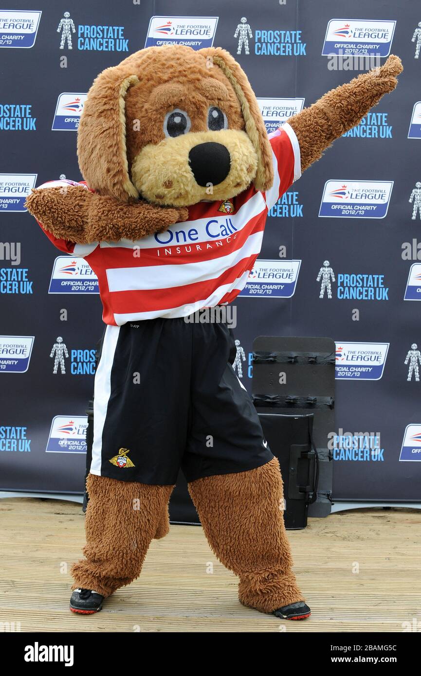 Doncaster Rovers mascot Donny The Dog, following the Football League ...