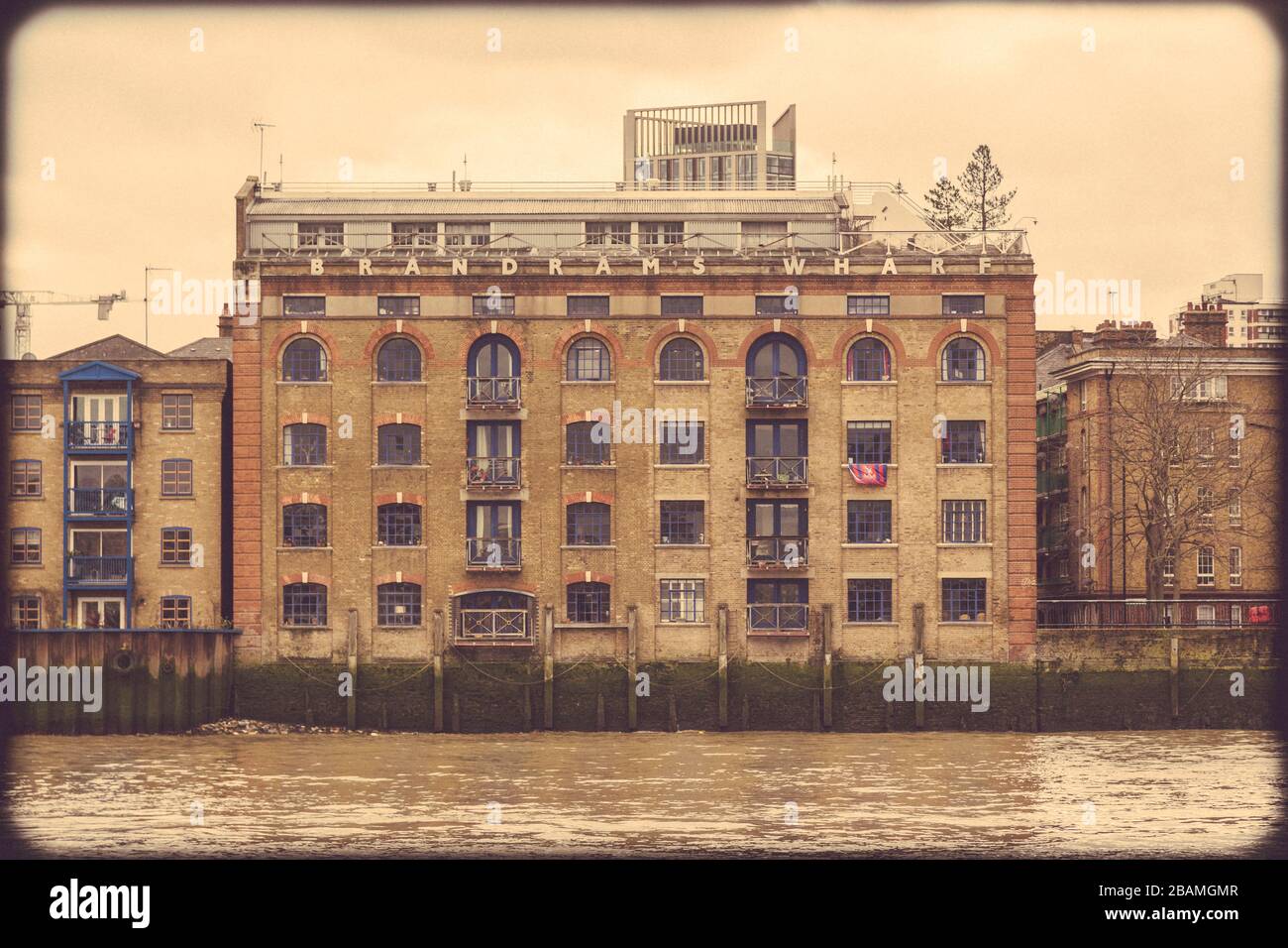 Buildings on the Thames, London, UK Stock Photo - Alamy