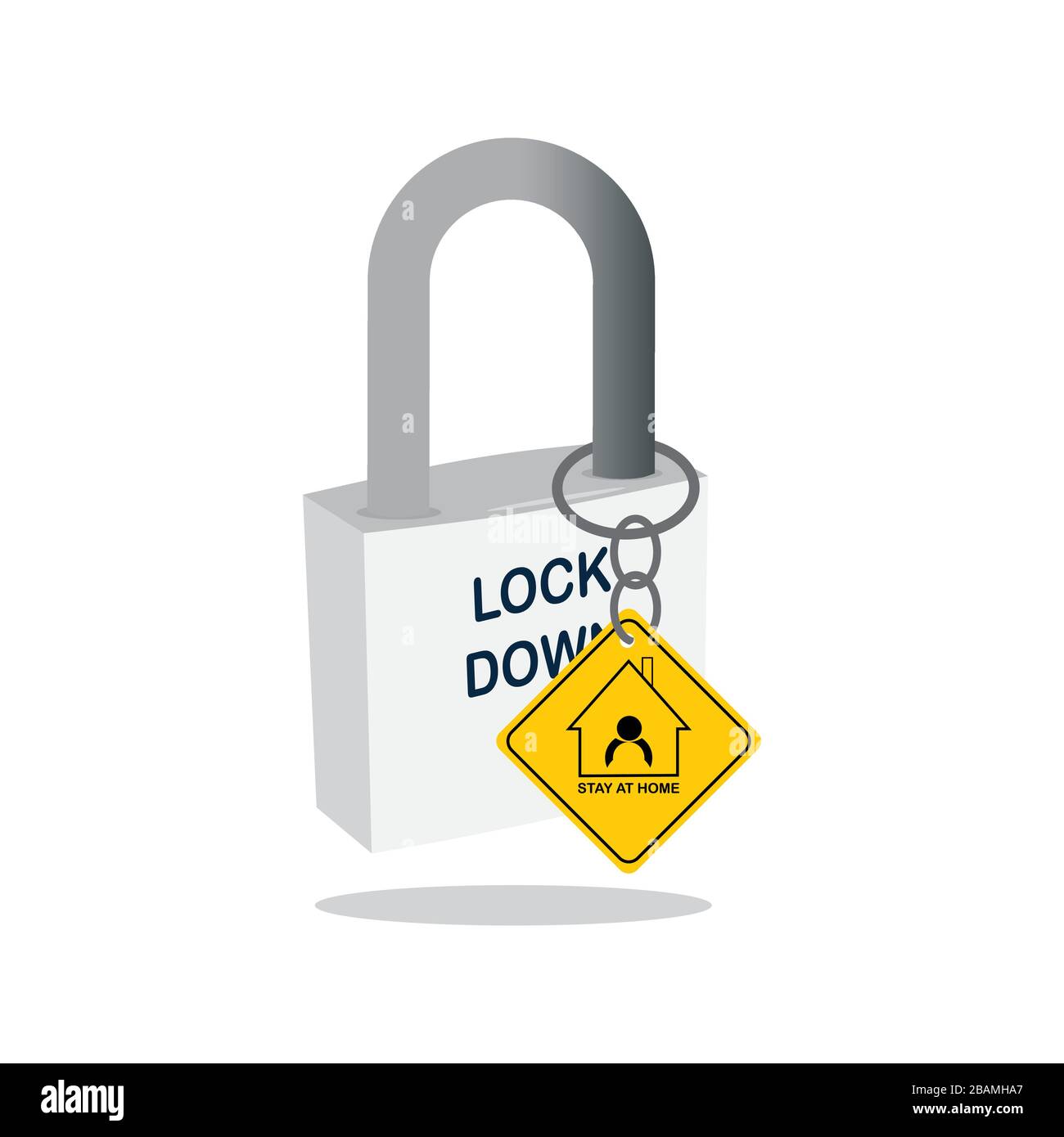 Lock down and stay at home. lock down and Physical Distancing to avoid ...