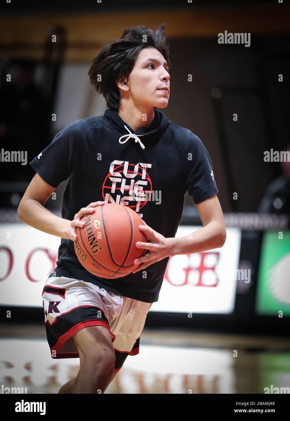 Basketball action with Lakeside vs Genesis Prep High School in Coeur d ...