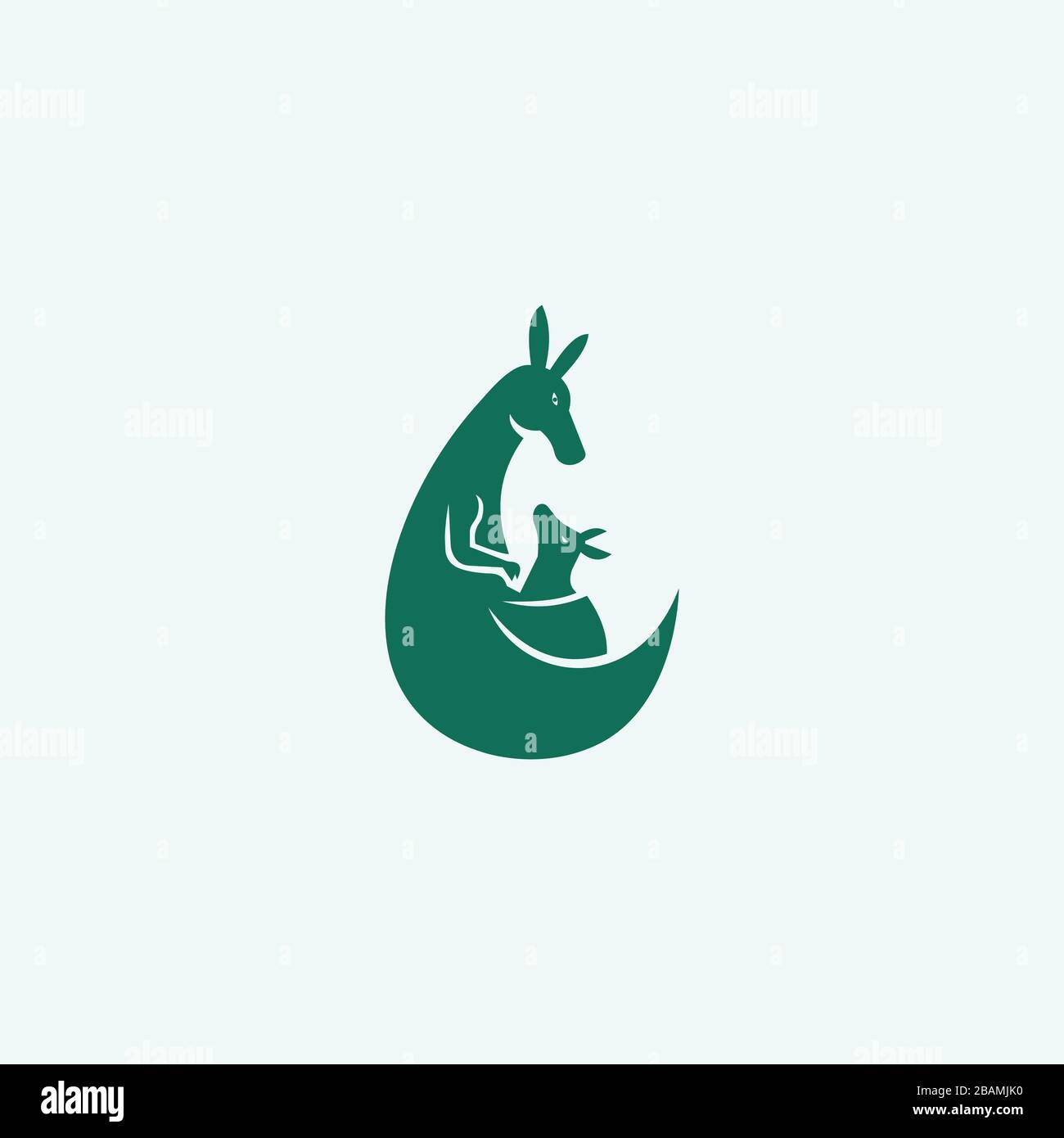 kangaroo logo design template Stock Vector Image & Art - Alamy