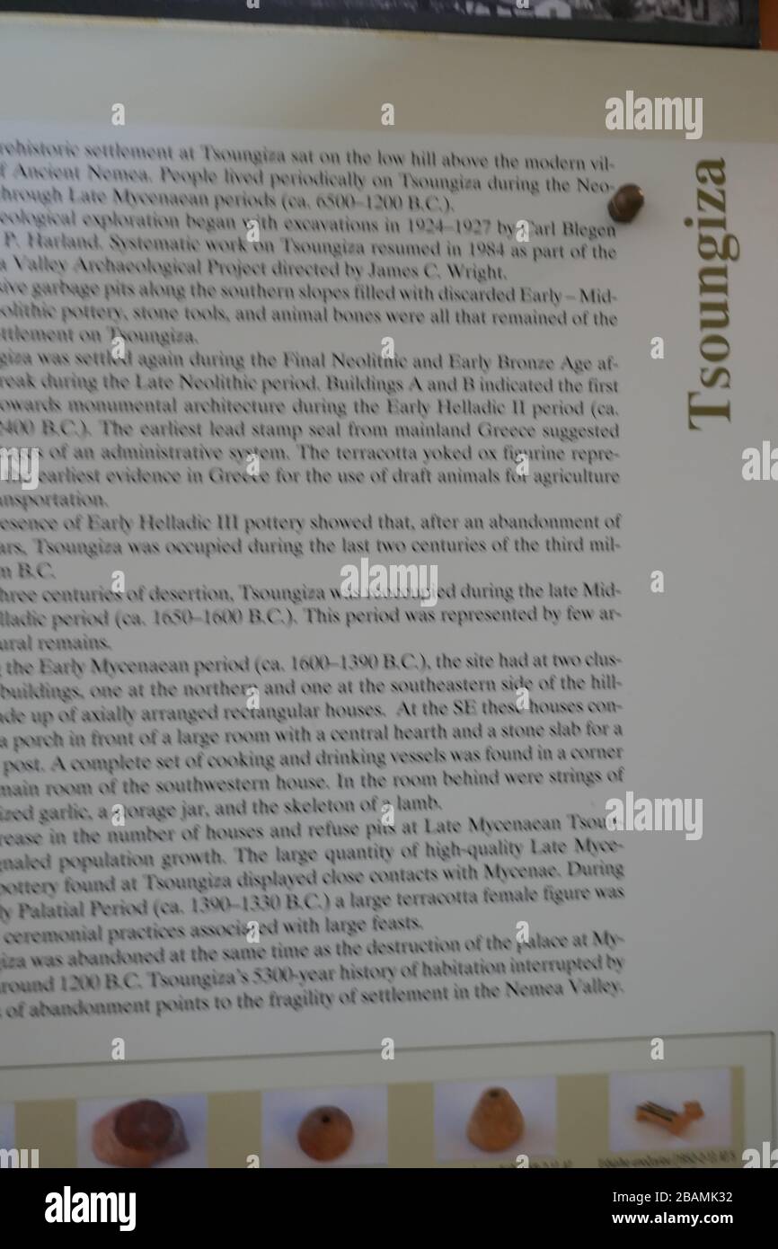 Nemea museum hi-res stock photography and images - Alamy