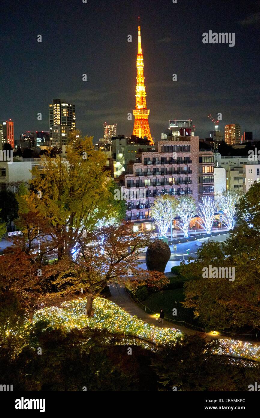 Christmas illumination during the winter time in Tokyo Stock Photo - Alamy