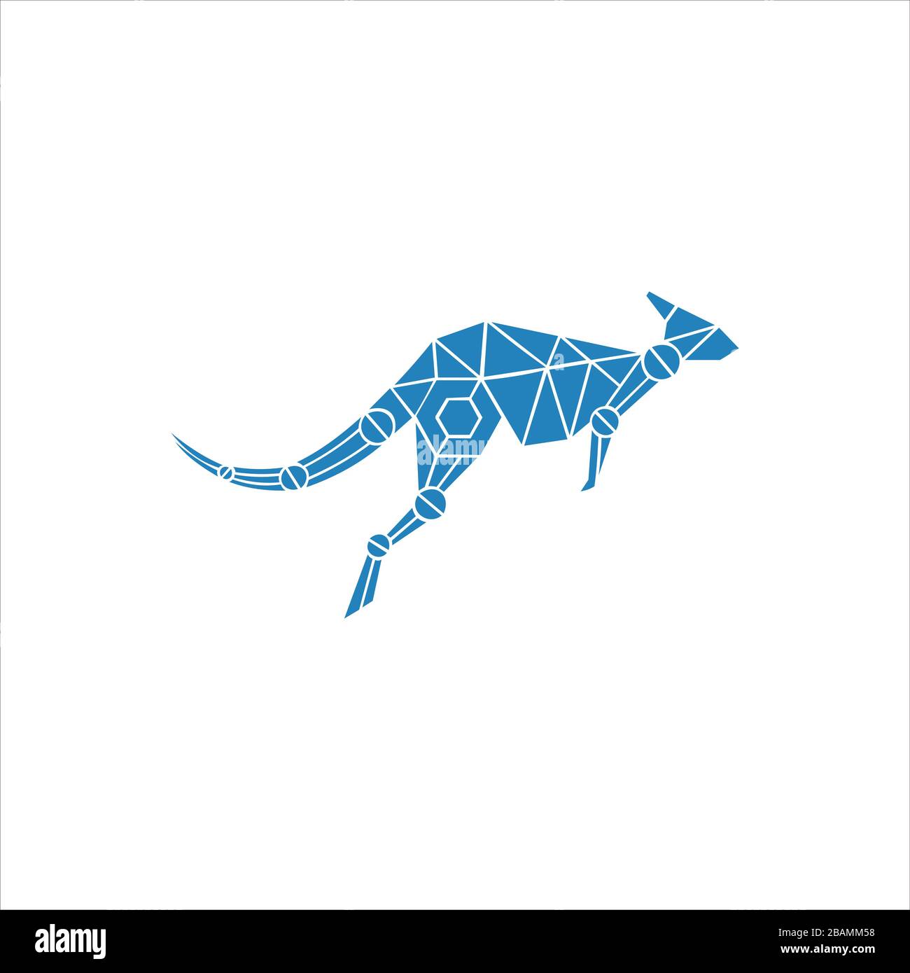 kangaroo logo design template Stock Vector Image & Art - Alamy