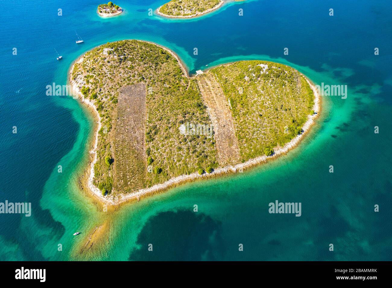 Heart island croatia hi-res stock photography and images - Alamy