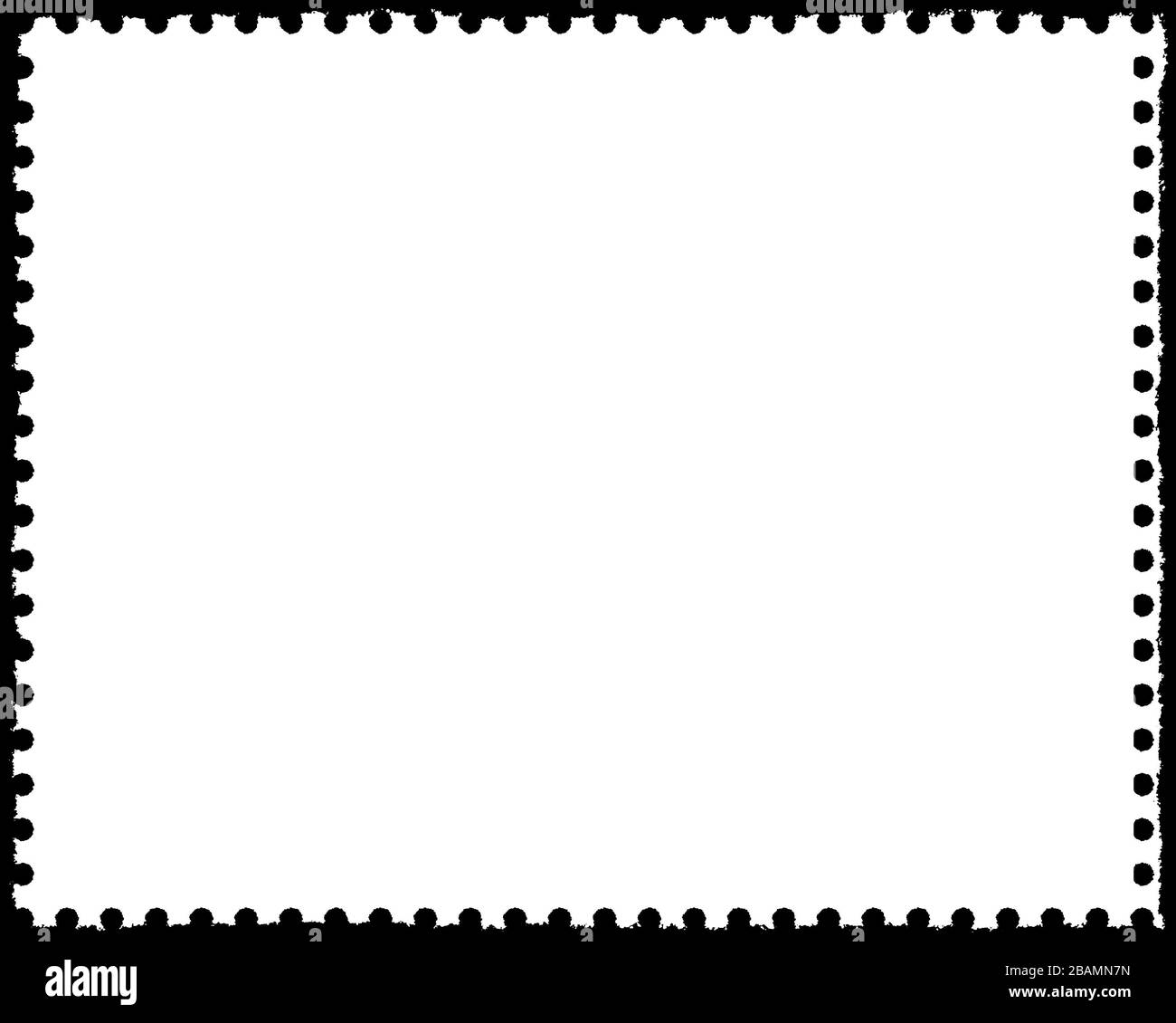 Stamp Decorative Black & White Edge. Type Text Inside, Use as Overlay ...