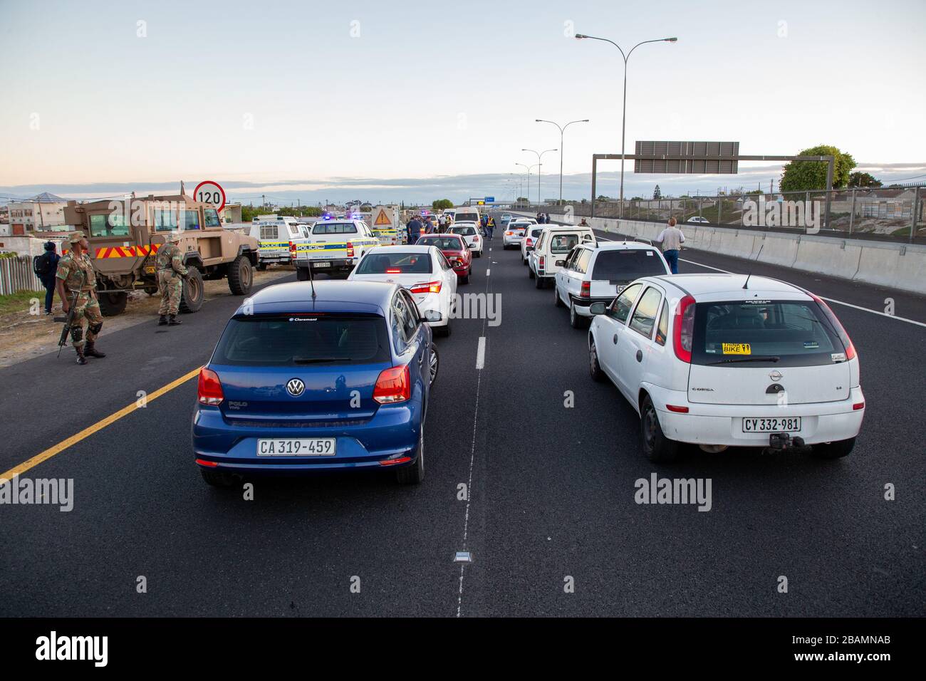 CAPE TOWN, SOUTH AFRICA - Saturday 28 March 2020: Members of the South ...