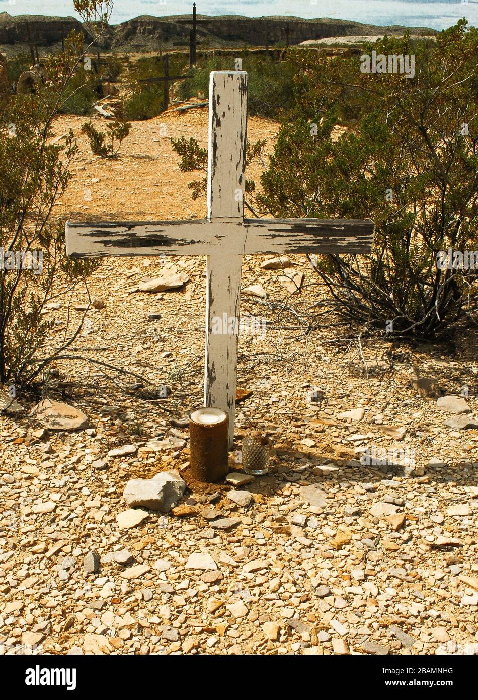 Terlingua ghost town cemetery hi-res stock photography and images - Alamy