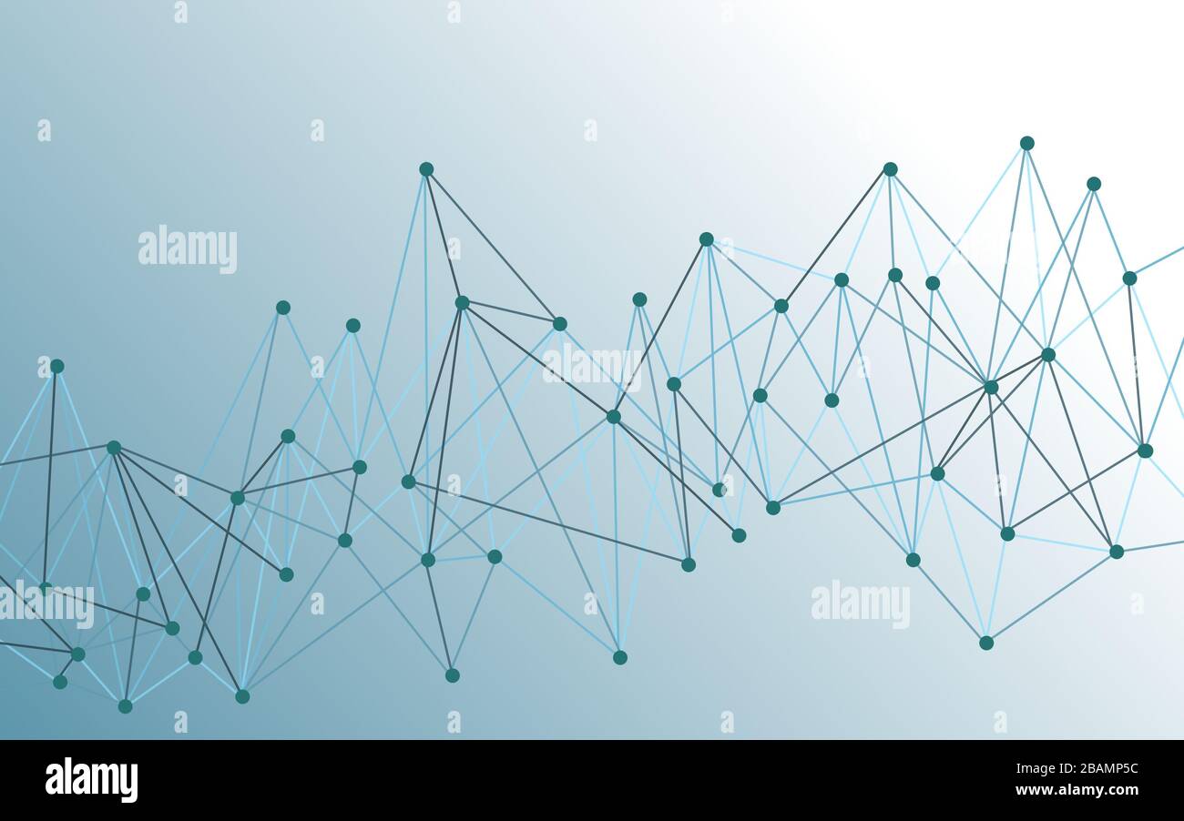 Abstract data connections; illustrating inter-connectivity and ...