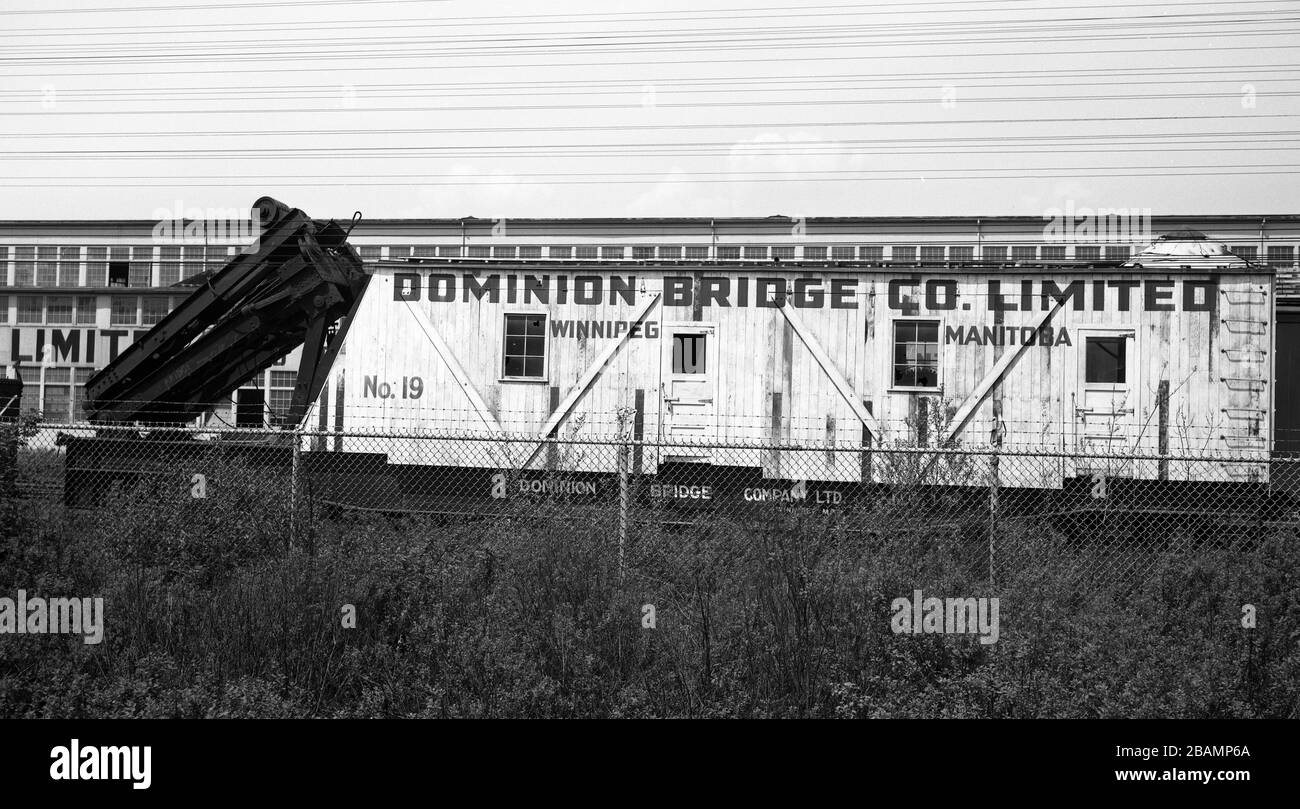 Dominion Bridge Company Steam Crane Stock Photo - Alamy